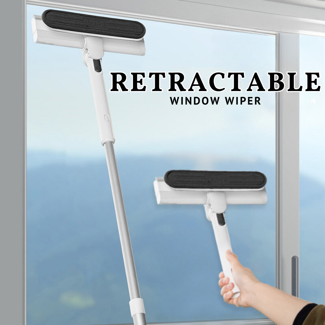 Locaupin Retractable Window Wiper Cleaning Mop with Detachable Handle – LocaupinPH